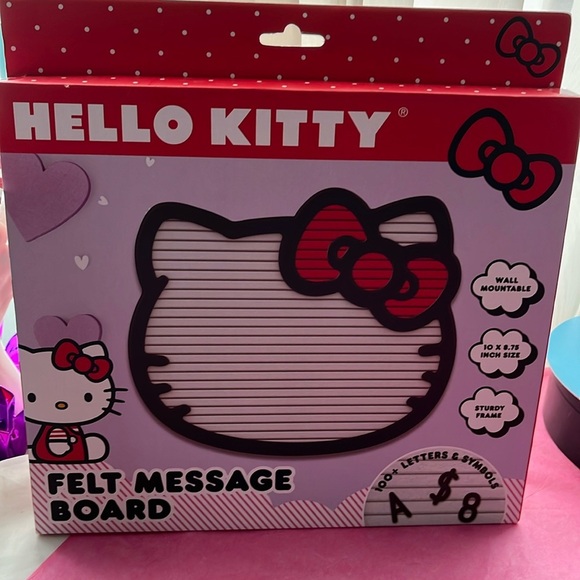Hello Kitty | Accessories | Hello Kitty Felt Message Board Nip | Poshmark